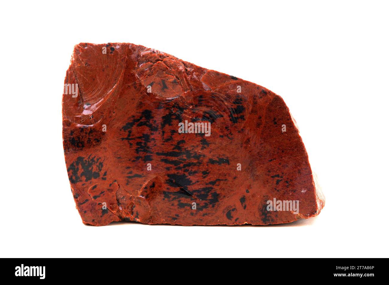 Mahogany obsidian. Obsidian is a volcanic rock with glassy texture ...