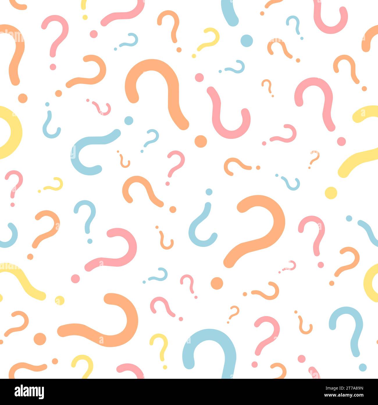 Question marks seamless pattern. Vector question texture for online ...