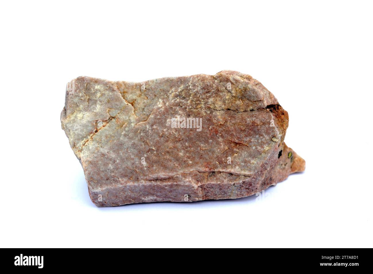 Quartzite is a metamorphic rock composed of quartz. This sample comes ...