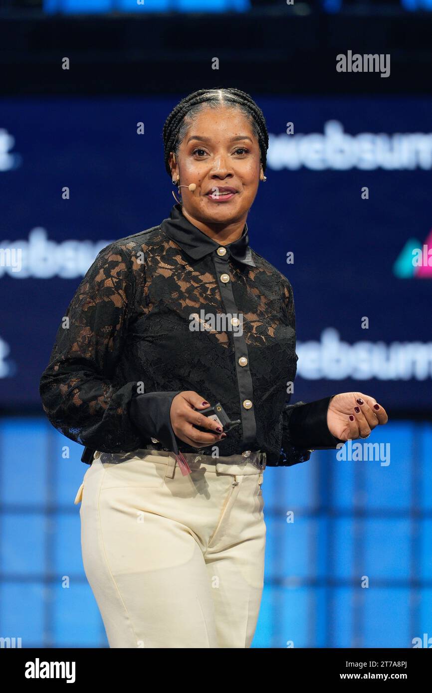Lisbon, Portugal. 13th Nov, 2023. Melanie Samba, Founder and CEO at ...