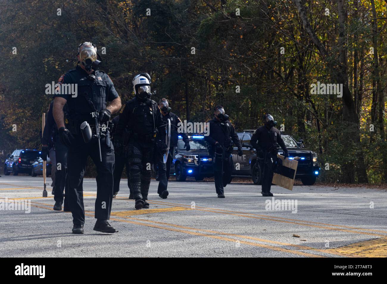 Atlanta, USA. 13th Nov, 2023. Georgia State Patrol carry confiscated ...