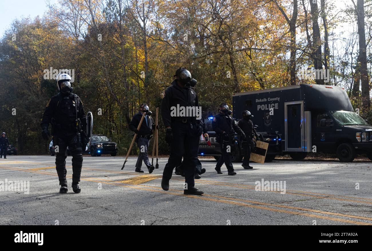 Atlanta, USA. 13th Nov, 2023. Georgia State Patrol carry confiscated ...