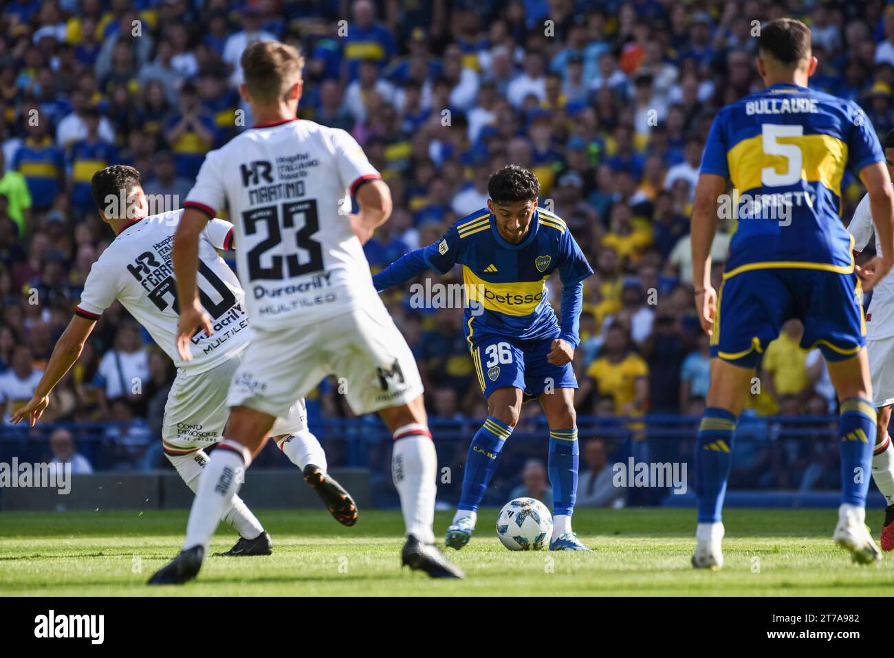 Cristian Medina of Boca Juniors during the Liga Argentina match between ...