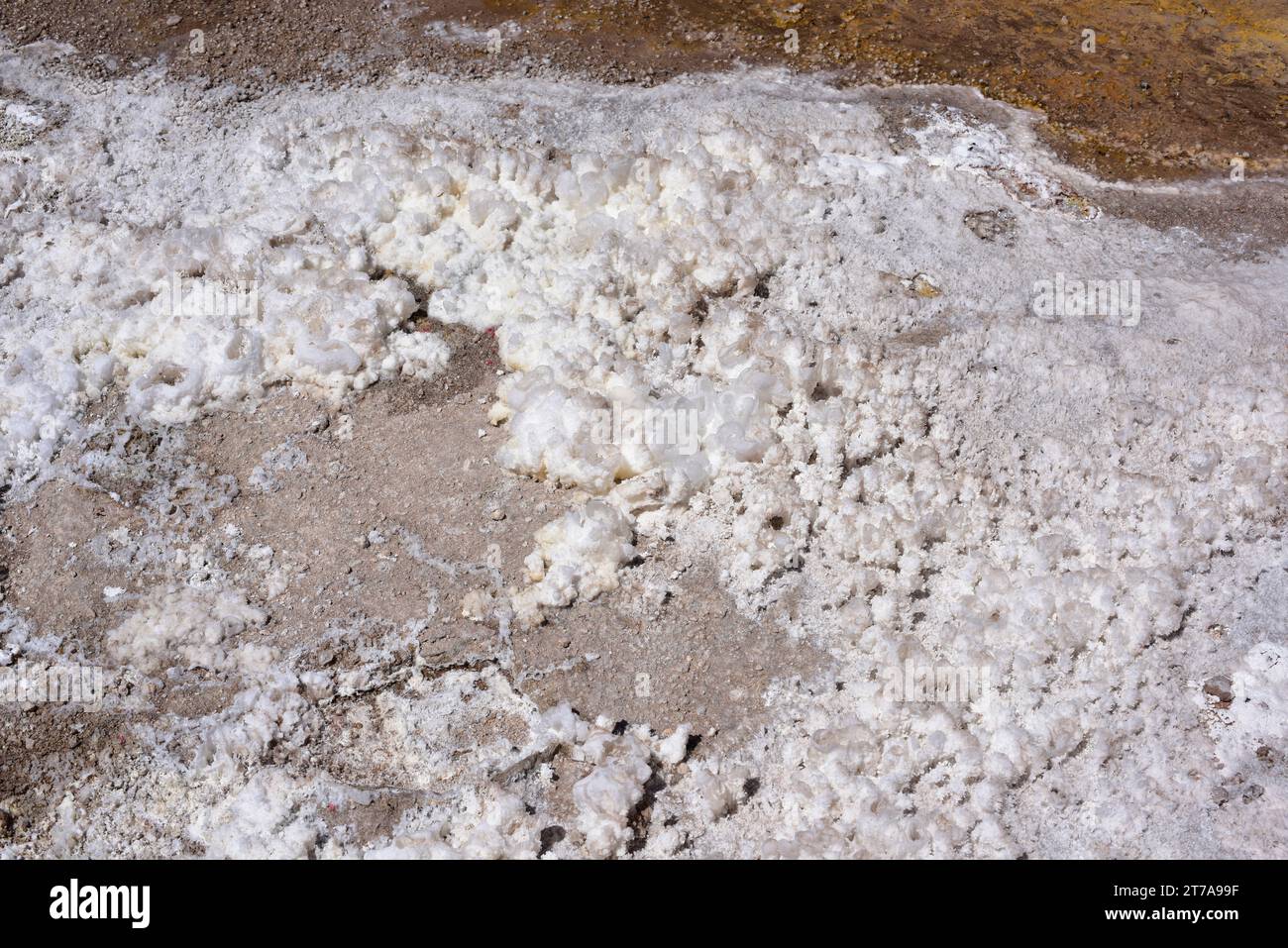 Geyserite is a variety of opaline silica that found around geysers or ...