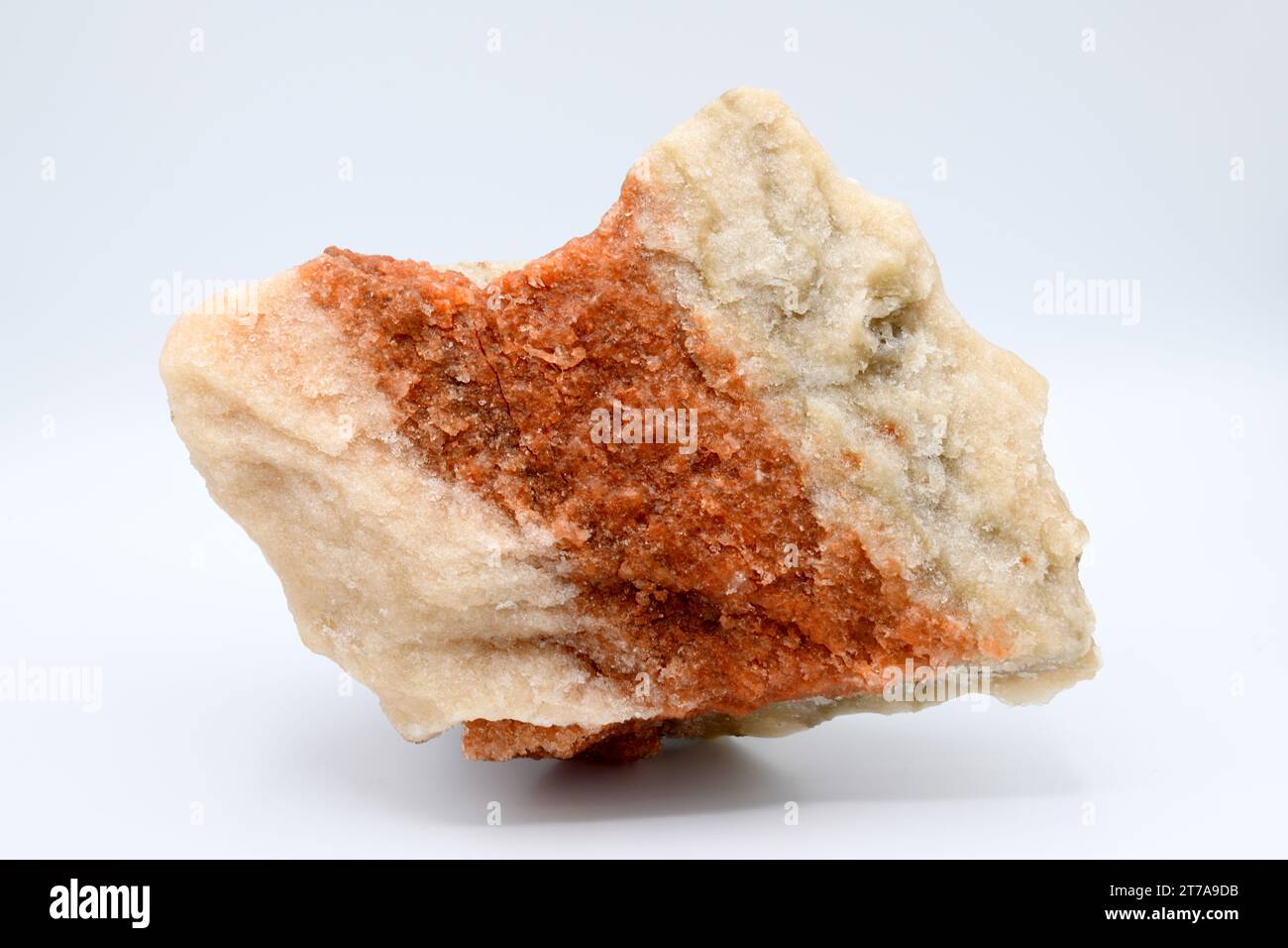 Halite and sylvine (orange). Halite or rock salt is a sodium chloride ...