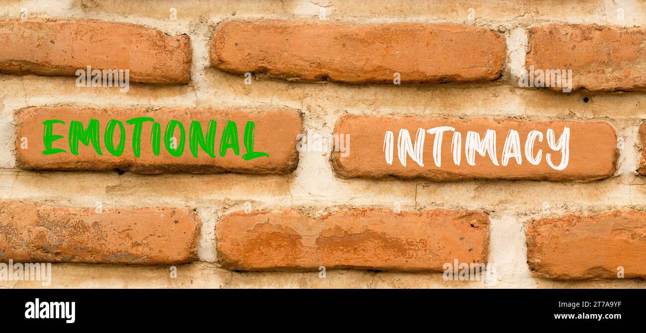 Emotional intimacy symbol. Concept words Emotional intimacy on ...