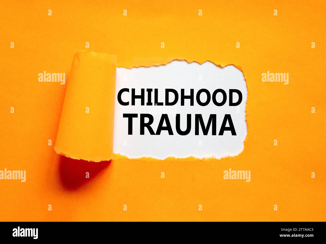 Childhood trauma symbol. Concept words Childhood trauma on beautiful ...
