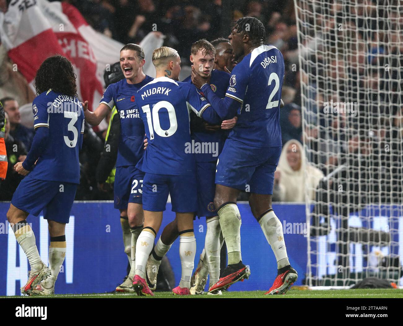 GOAL 4-4, Cole Palmer of Chelsea goal celebration. - Chelsea v ...