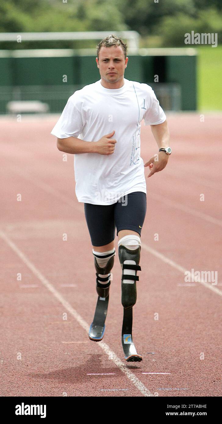 South African sprinter and convicted murderer Oscar Pistorius in ...
