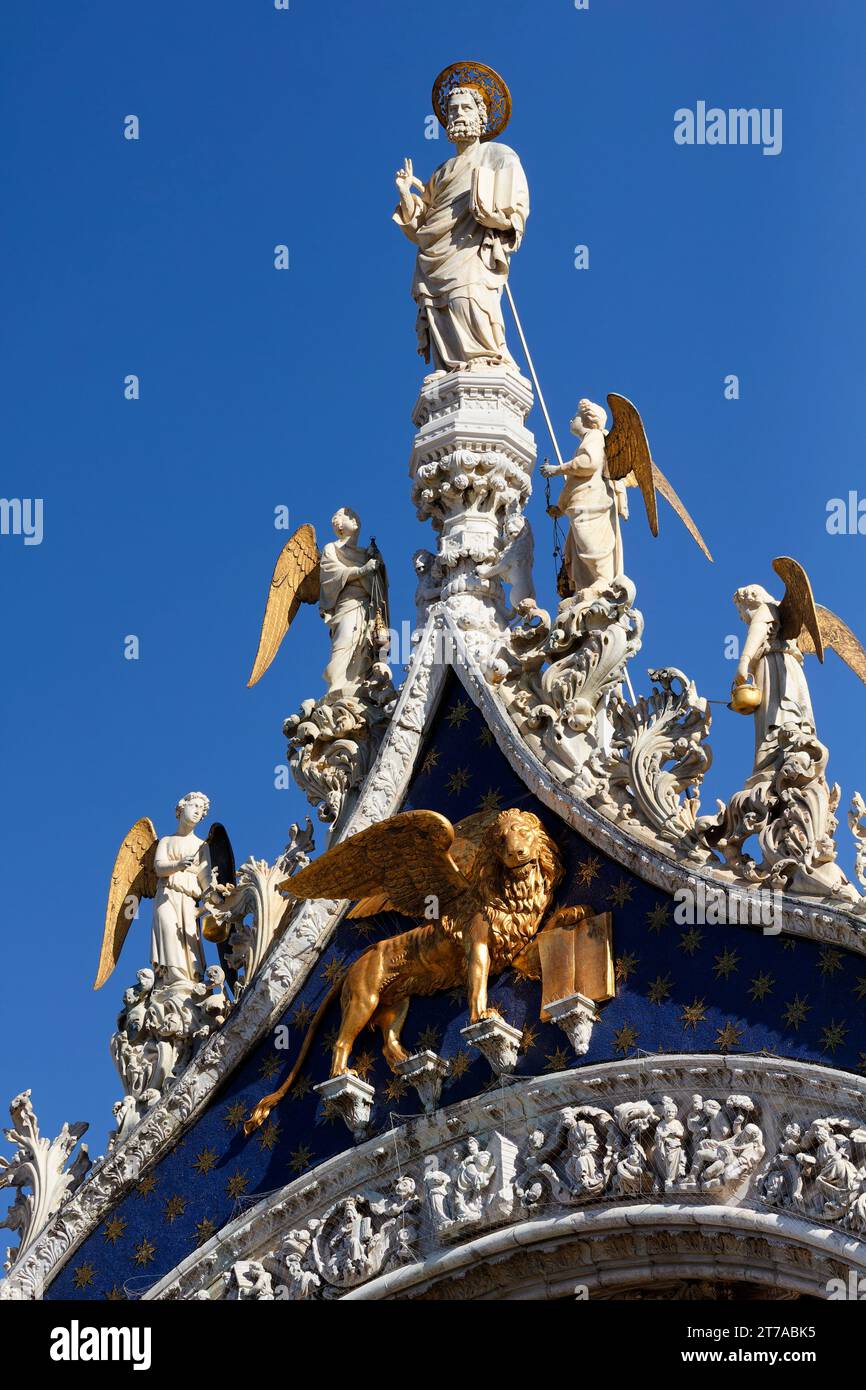 St Mark - Patriarchal Cathedral Basilica of Saint Mark - Venice Stock ...