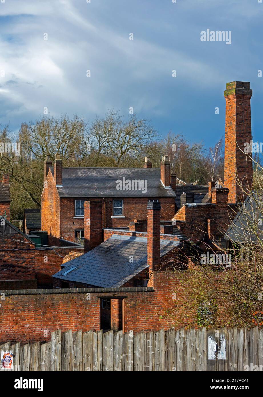 Traditional back to back housing buildings on display at the Black ...