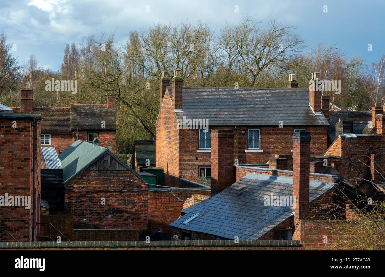 Traditional back to back housing buildings on display at the Black ...