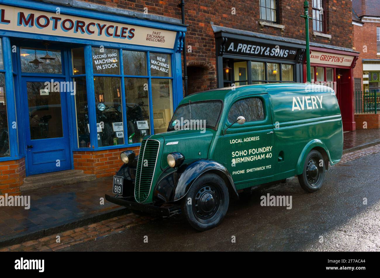 Traditional 1940s 1950s High Street shops at the Black Country Living ...