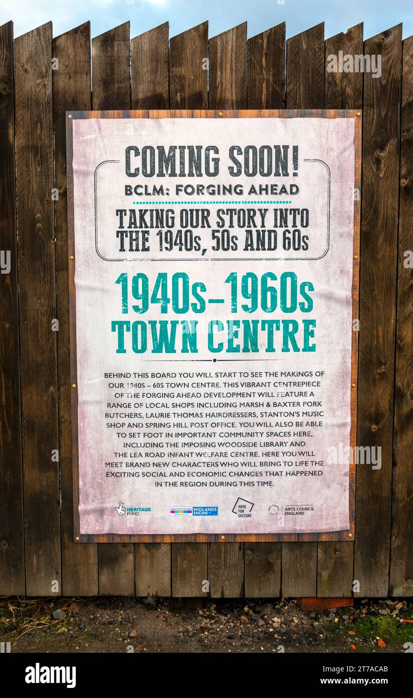 Traditional street posters on display at the Black Country Living ...