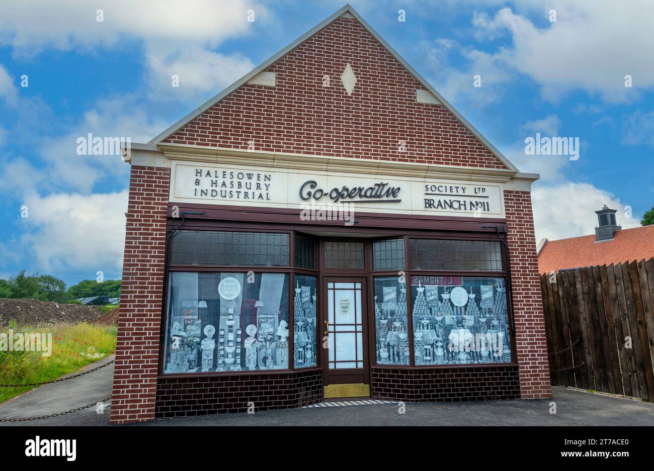 Co-operative store front - Traditional 1940s 1950s High Street shops at ...