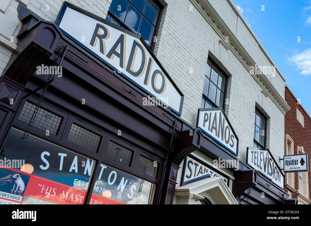 Traditional 1940s 1950s High Street shops at the Black Country Living ...