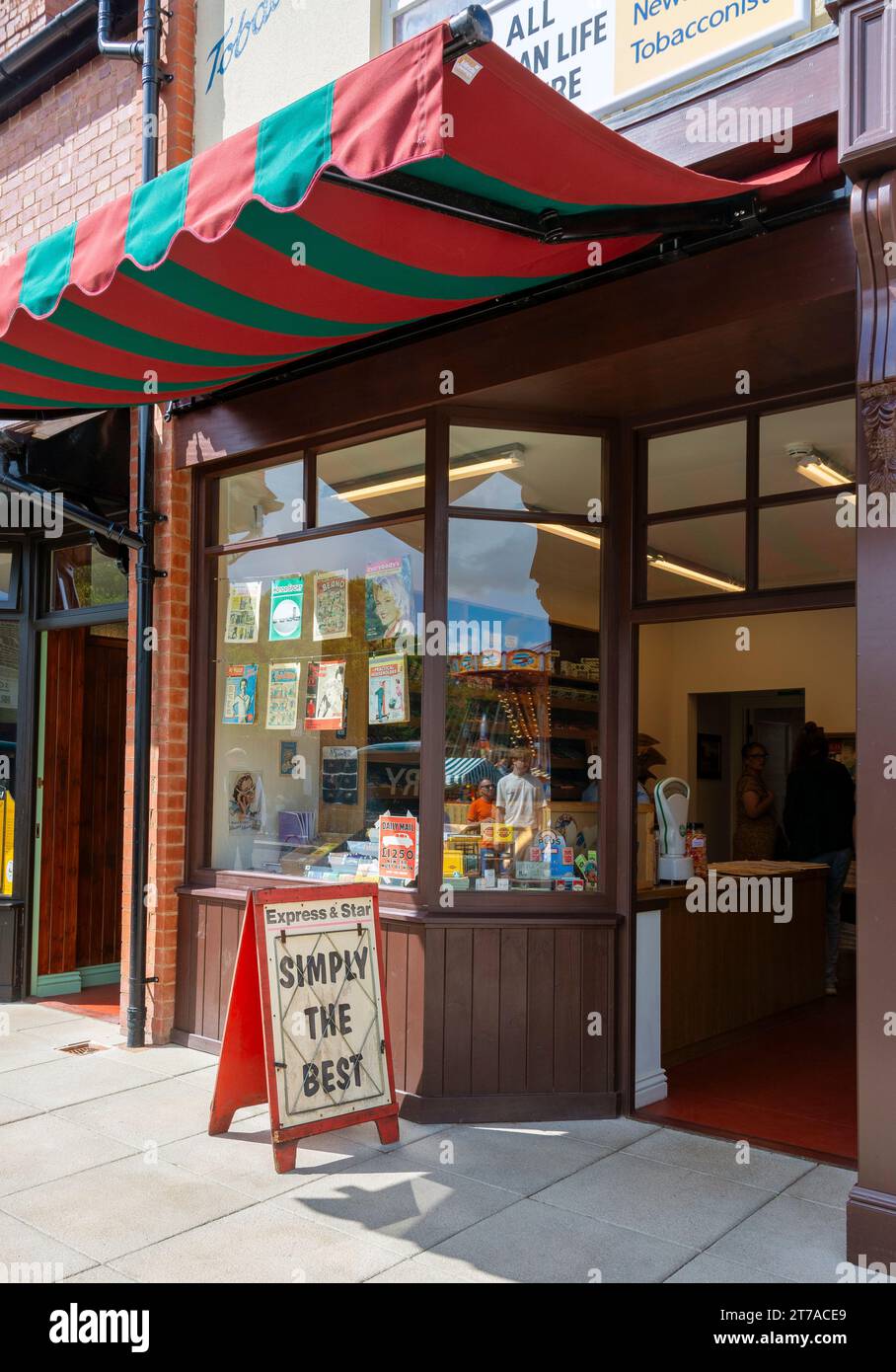 Traditional 1940s 1950s High Street shops at the Black Country Living ...