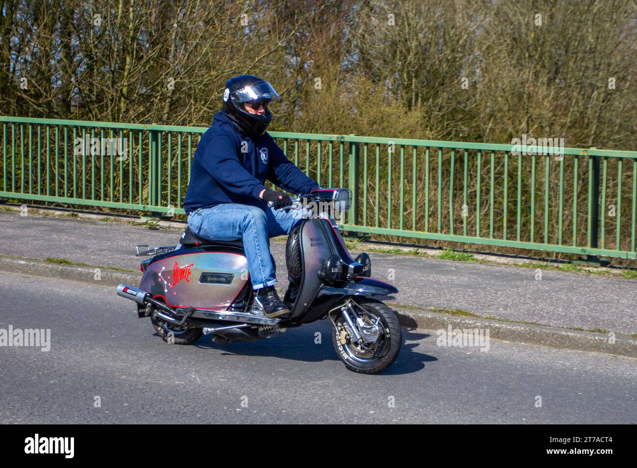 1984 80s David Bowie Lambretta, Classic 80s 198cc bespoke, personalised ...