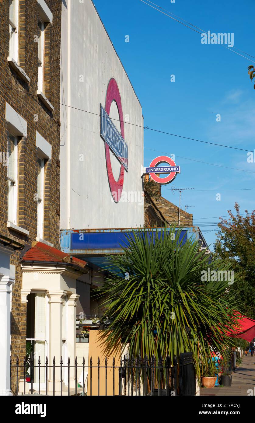 Arsenal Underground Station in North London, on the Piccadilly line ...