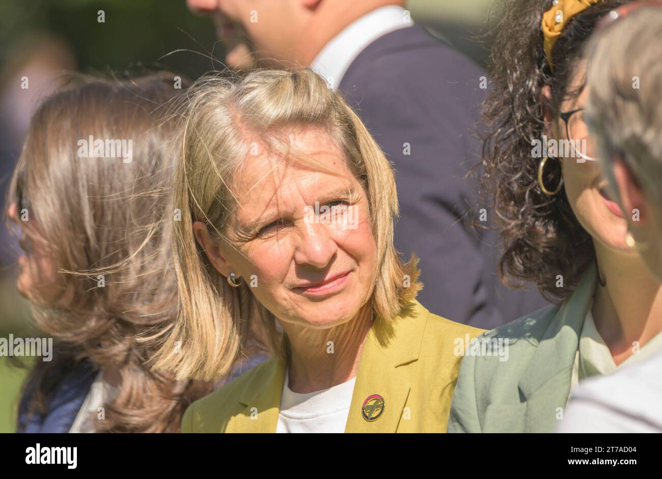 Wera Hobhouse MP (LibDem: Bath) in Victoria Tower Gardens, Westminster ...