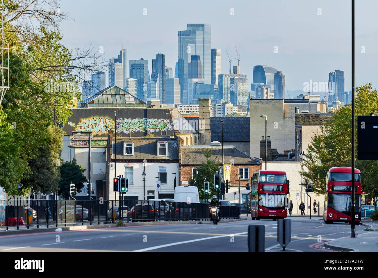 London Skyline in October 2023 from Archway Road Stock Photo - Alamy