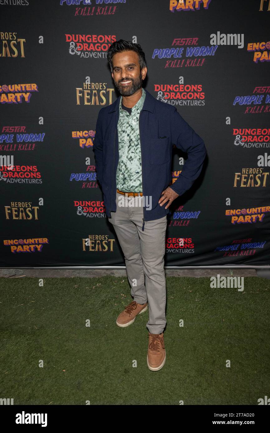 Los Angeles, USA. 13th Nov, 2023. Actor Sandeep Parikh attends Dungeons ...