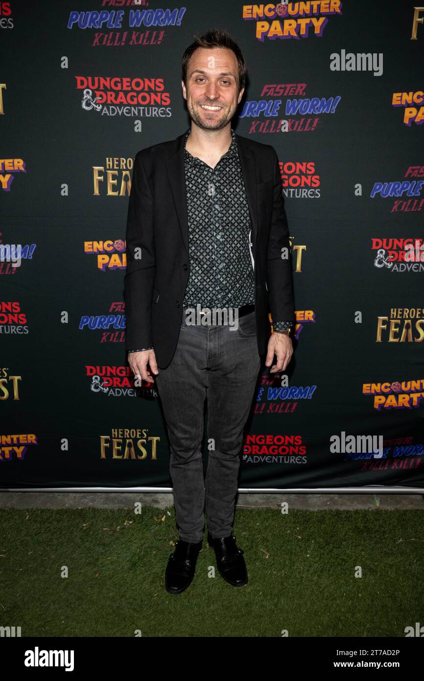 Los Angeles, USA. 13th Nov, 2023. Actor Kyle McCarley attends Dungeons ...
