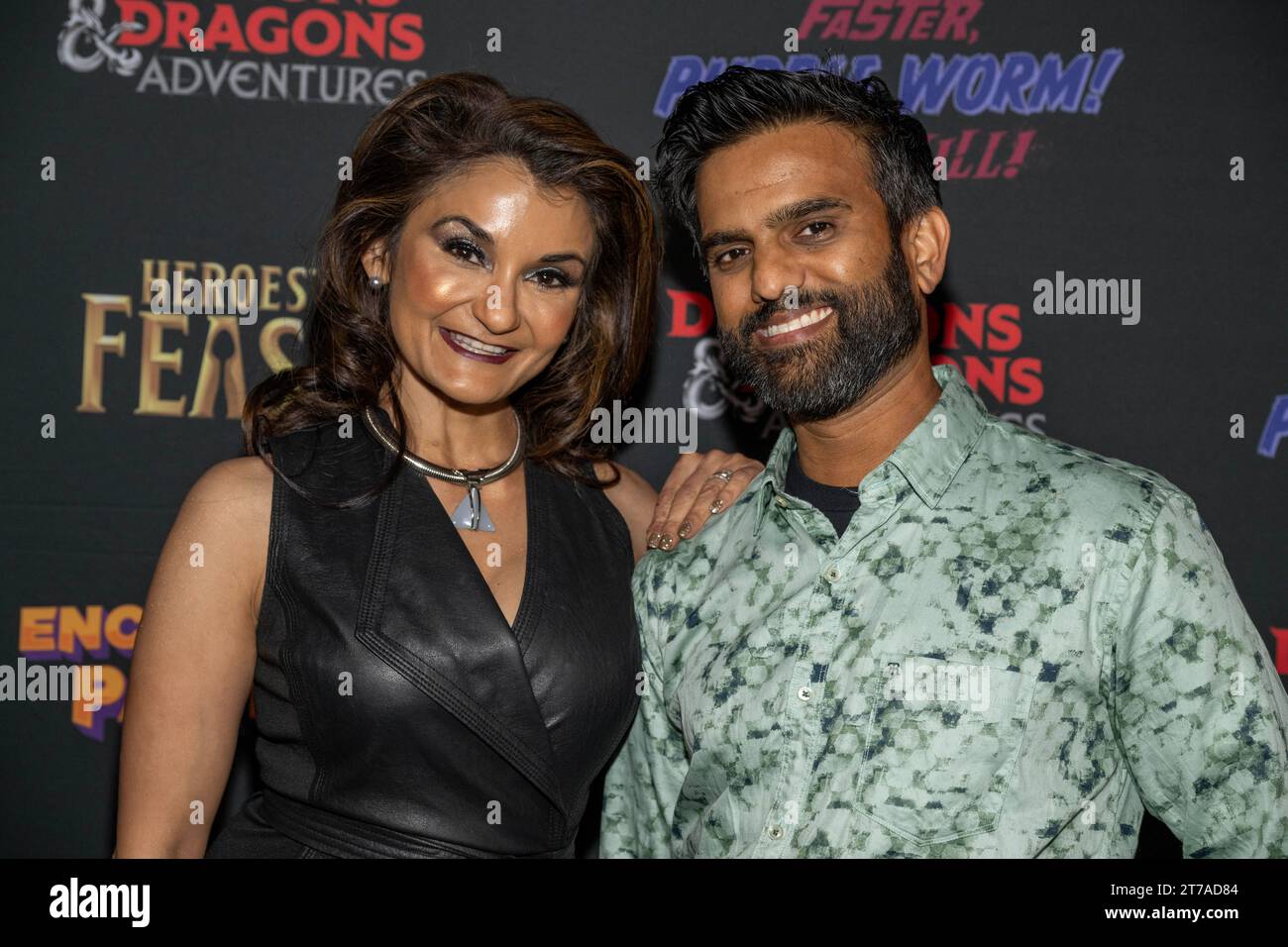 Los Angeles, USA. 13th Nov, 2023. Actress Anjali Bhimani, Actor Sandeep ...