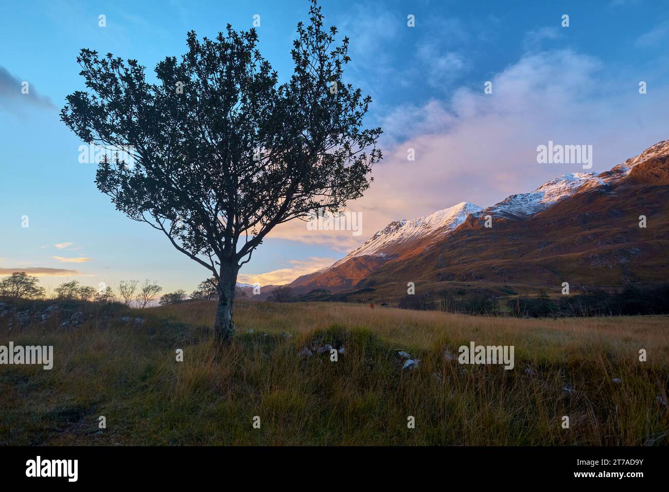 Sunset in the Scottish Highlands Stock Photo - Alamy