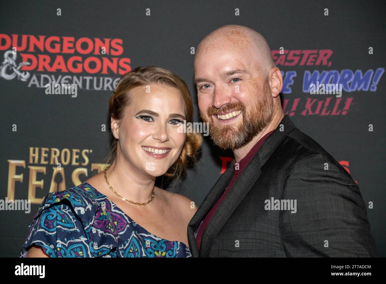 Los Angeles, USA. 13th Nov, 2023. Actor Ned Donovan with wife attends Dungeons and Dragons ...