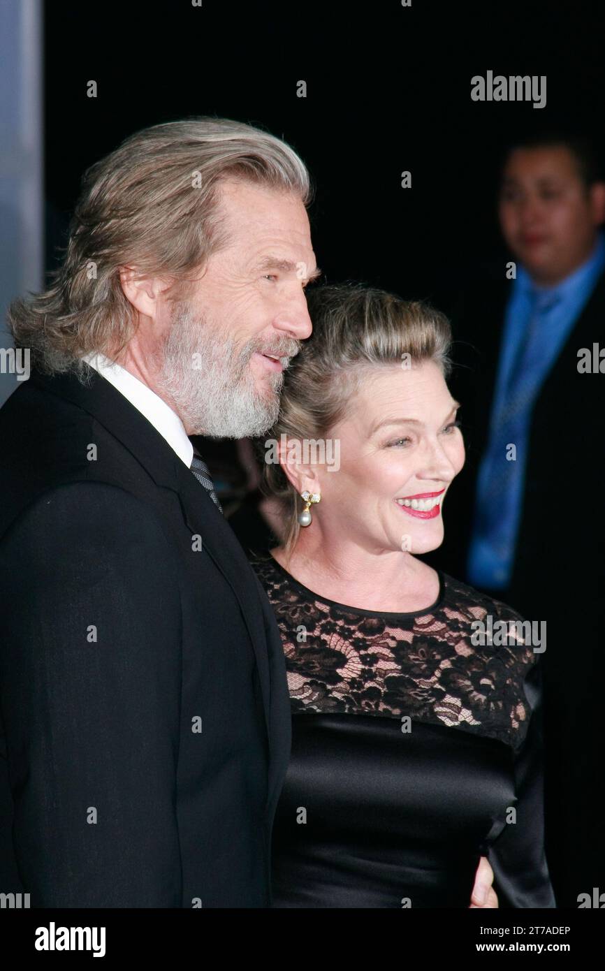 Jeff Bridges and wife Susan Bridges at the premiere of Disney's "Tron ...