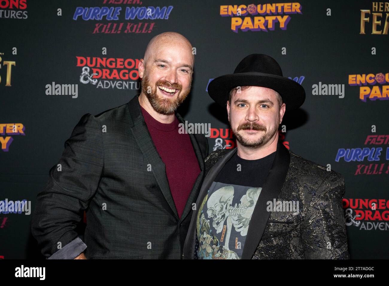 Los Angeles, USA. 13th Nov, 2023. Actor Ned Donovan, Game player Brian David Judkins attend ...