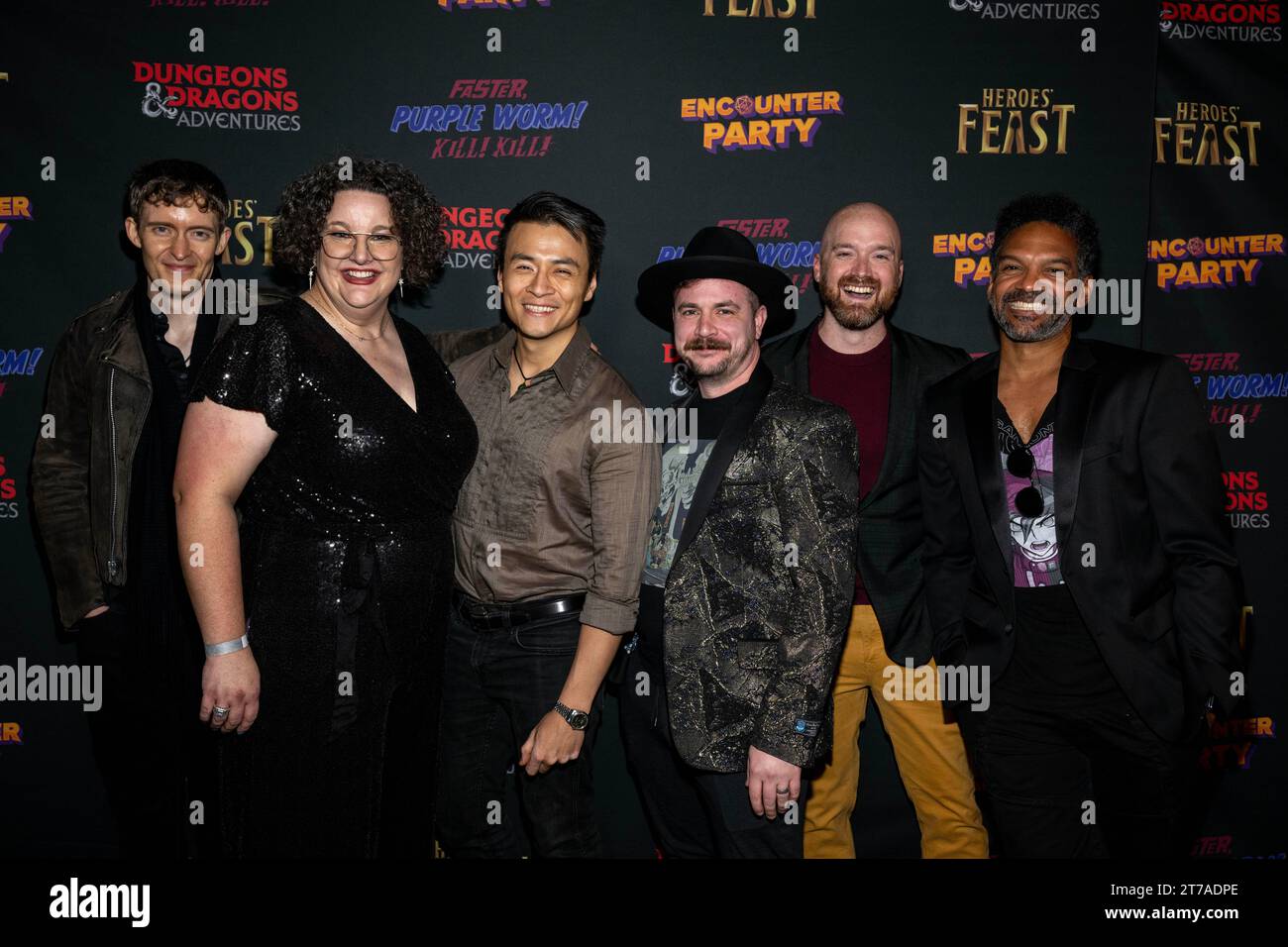 Los Angeles, USA. 13th Nov, 2023. Actor Andrew Krug, Actress Sarah Babe ...