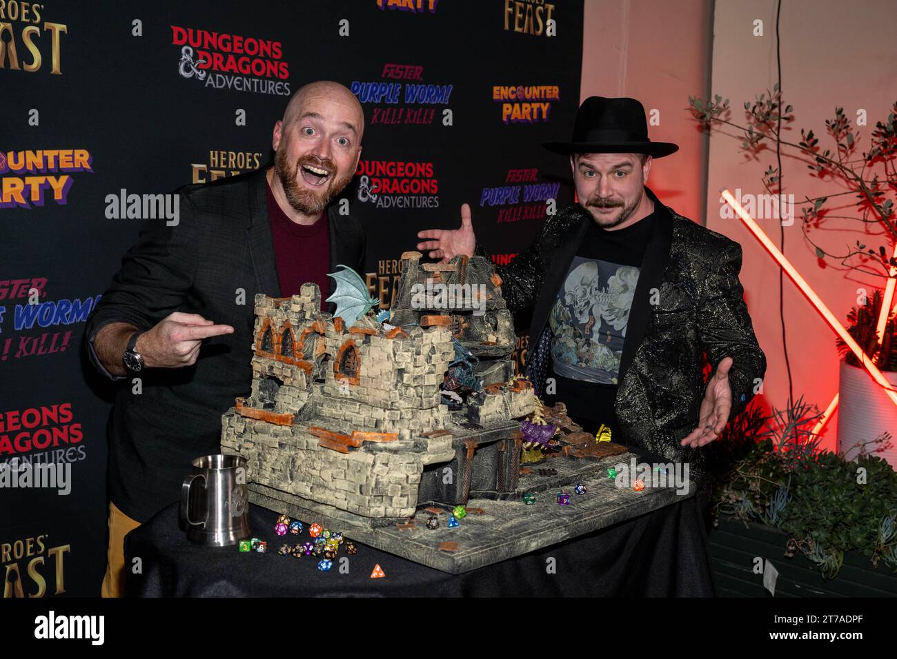 Los Angeles, USA. 13th Nov, 2023. Actor Ned Donovan, Game player Brian ...