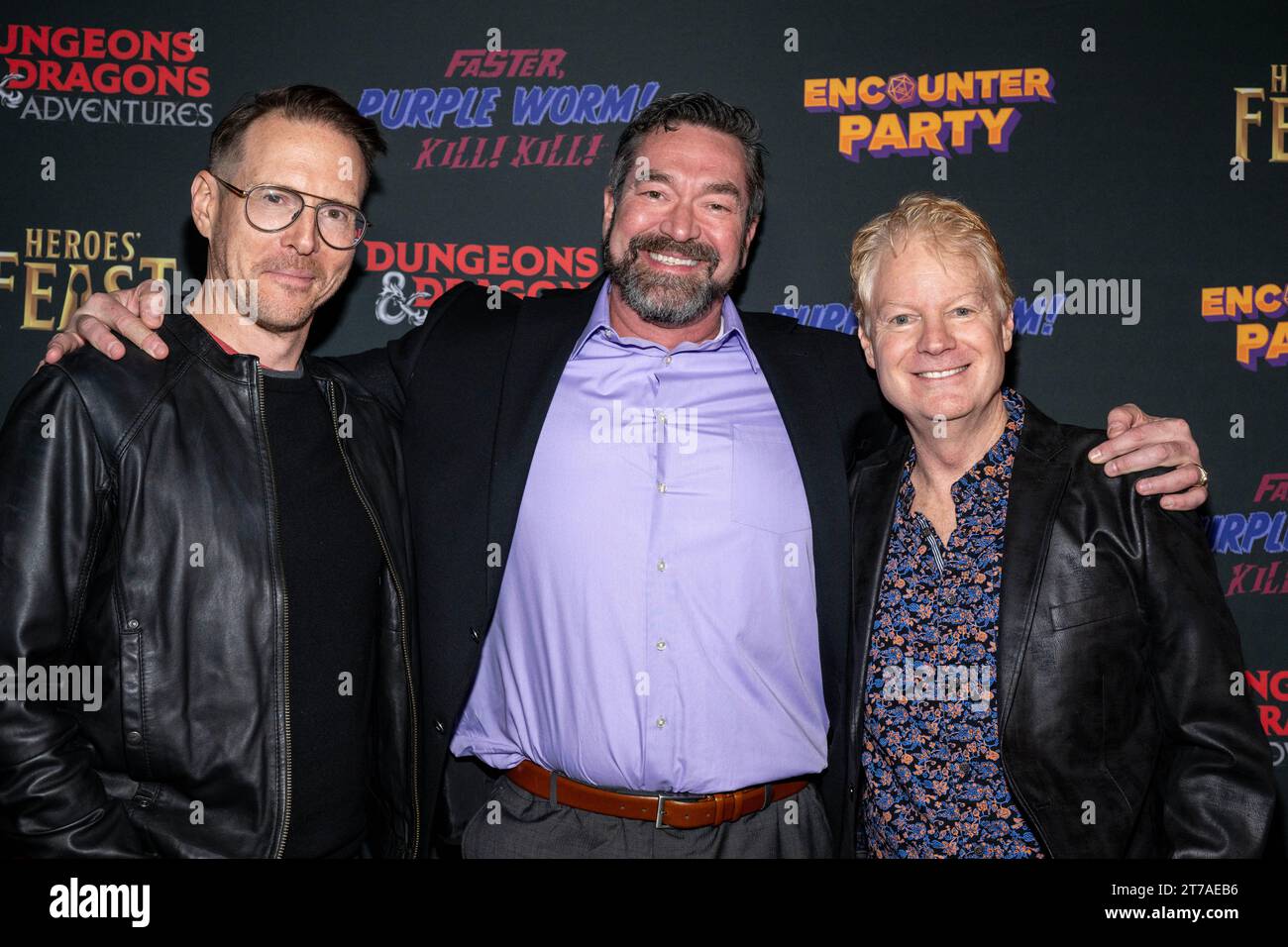 Los Angeles, USA. 13th Nov, 2023. SVP Tom Danon, Game player Luke Gygax ...