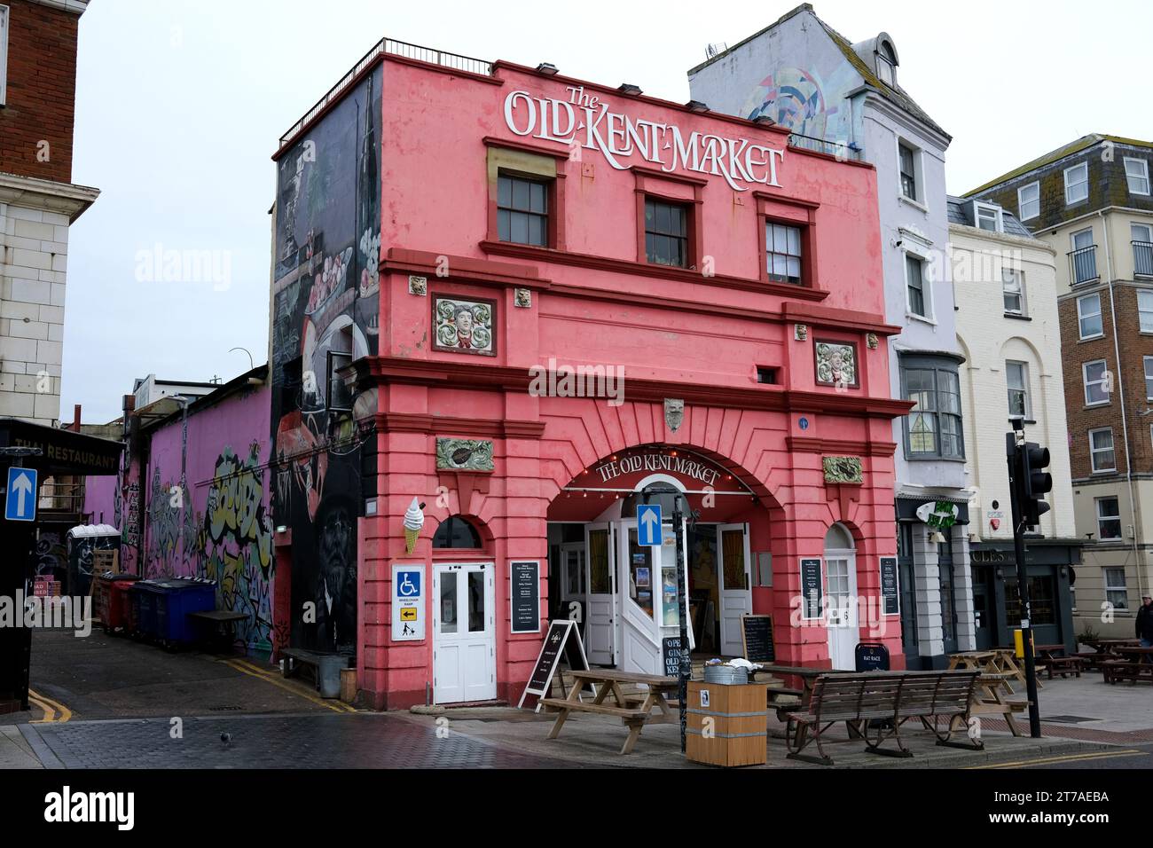 The Old Kent Market formerly a cinema in Margate, Kent, England, Uk ...