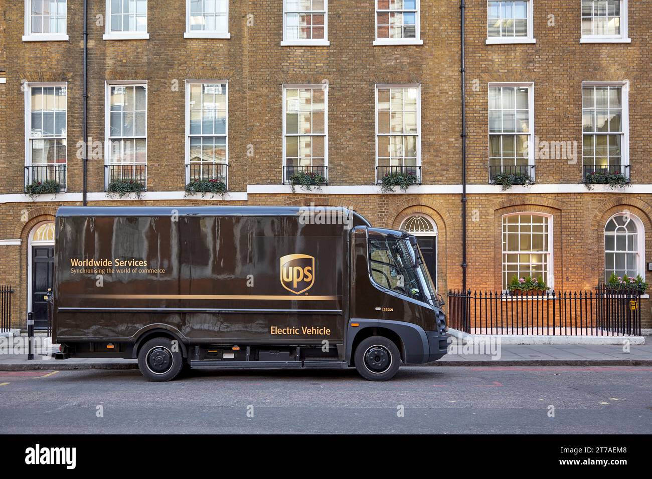 Electric UPS Delivery Vehiclein Central London Stock Photo - Alamy
