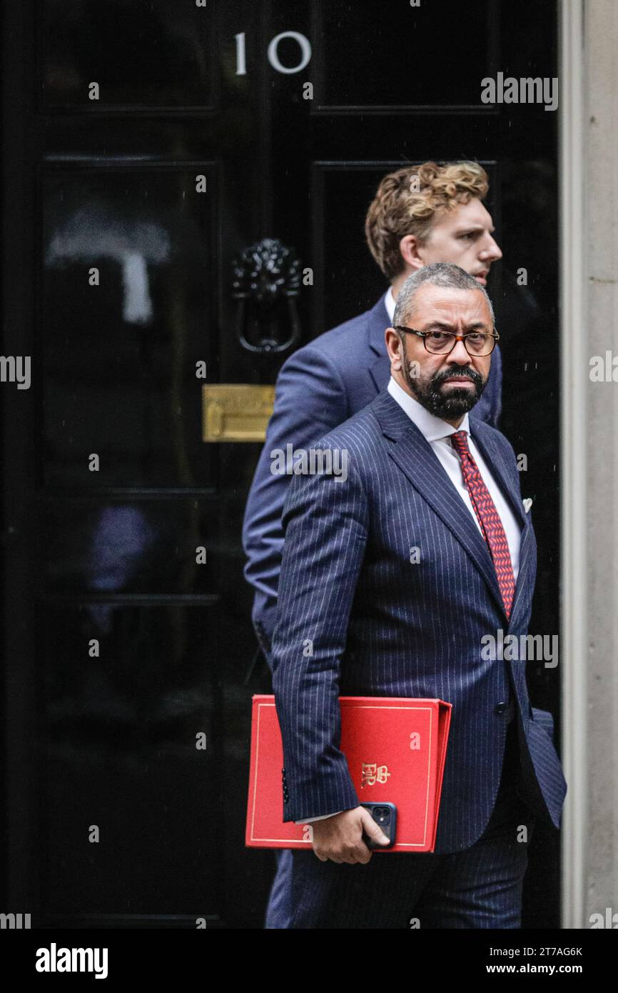 UK 14th Nov 2023. James Cleverly, MP, Secretary of State for the Home ...