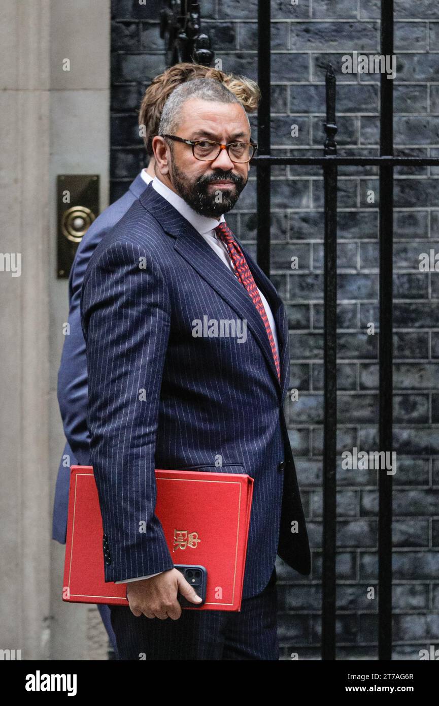 UK 14th Nov 2023. James Cleverly, MP, Secretary of State for the Home ...