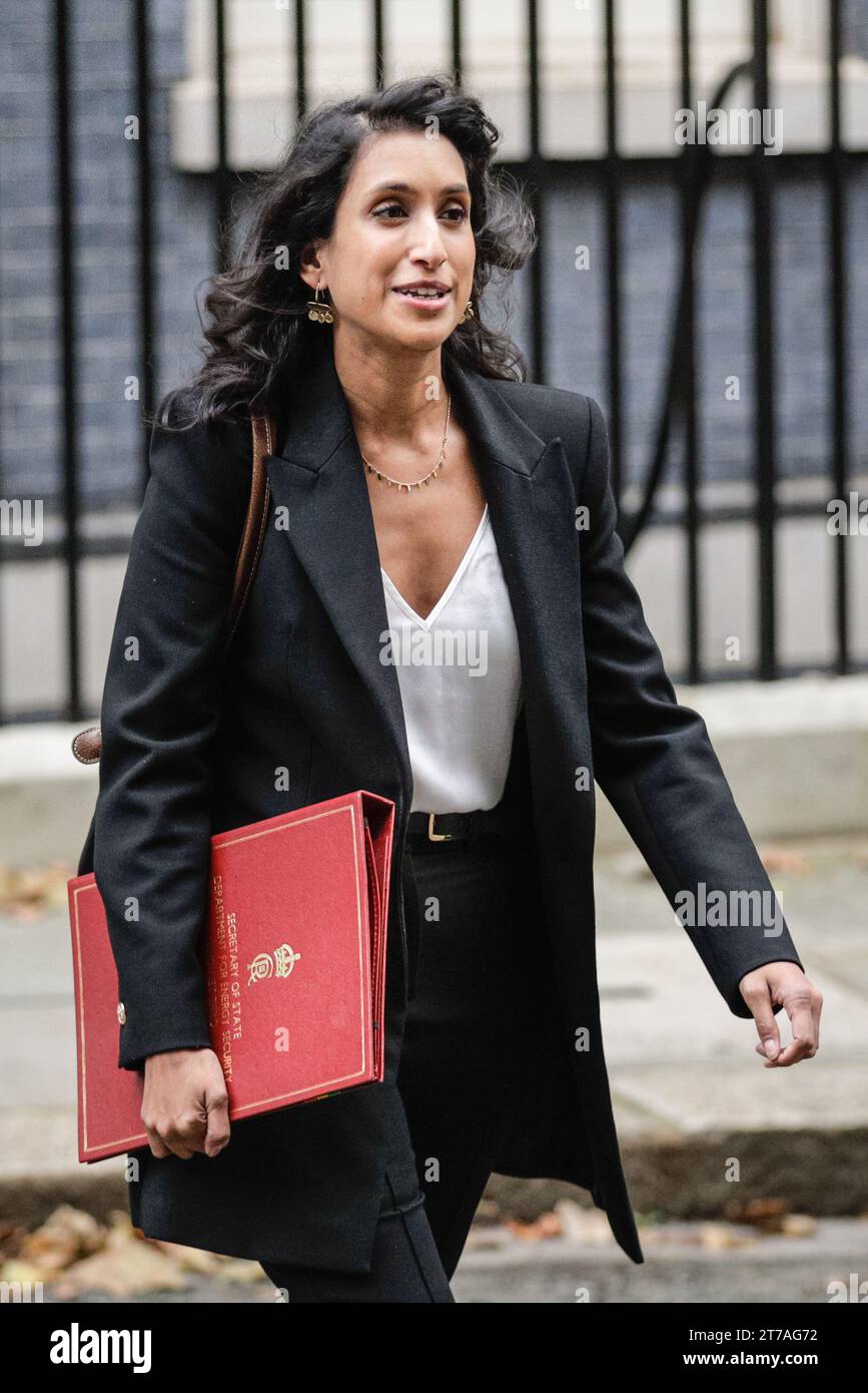 UK 14th Nov 2023. Claire Coutinho, MP, Secretary of State for Energy Security and Net ...