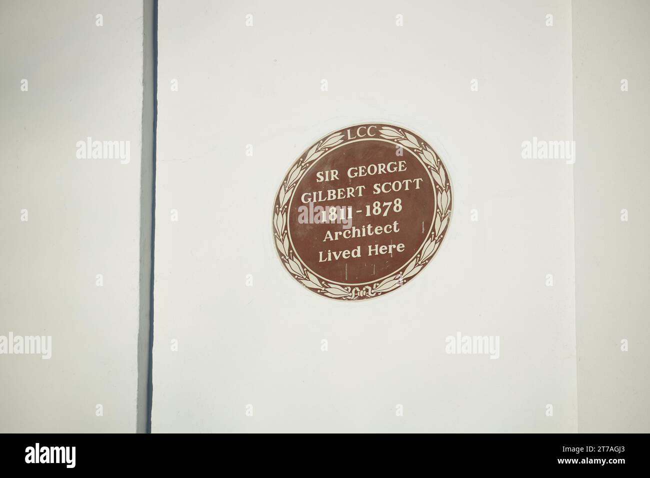 Blue Plaque Sir George Gilbert Scott Architect lived here, Hampstead ...