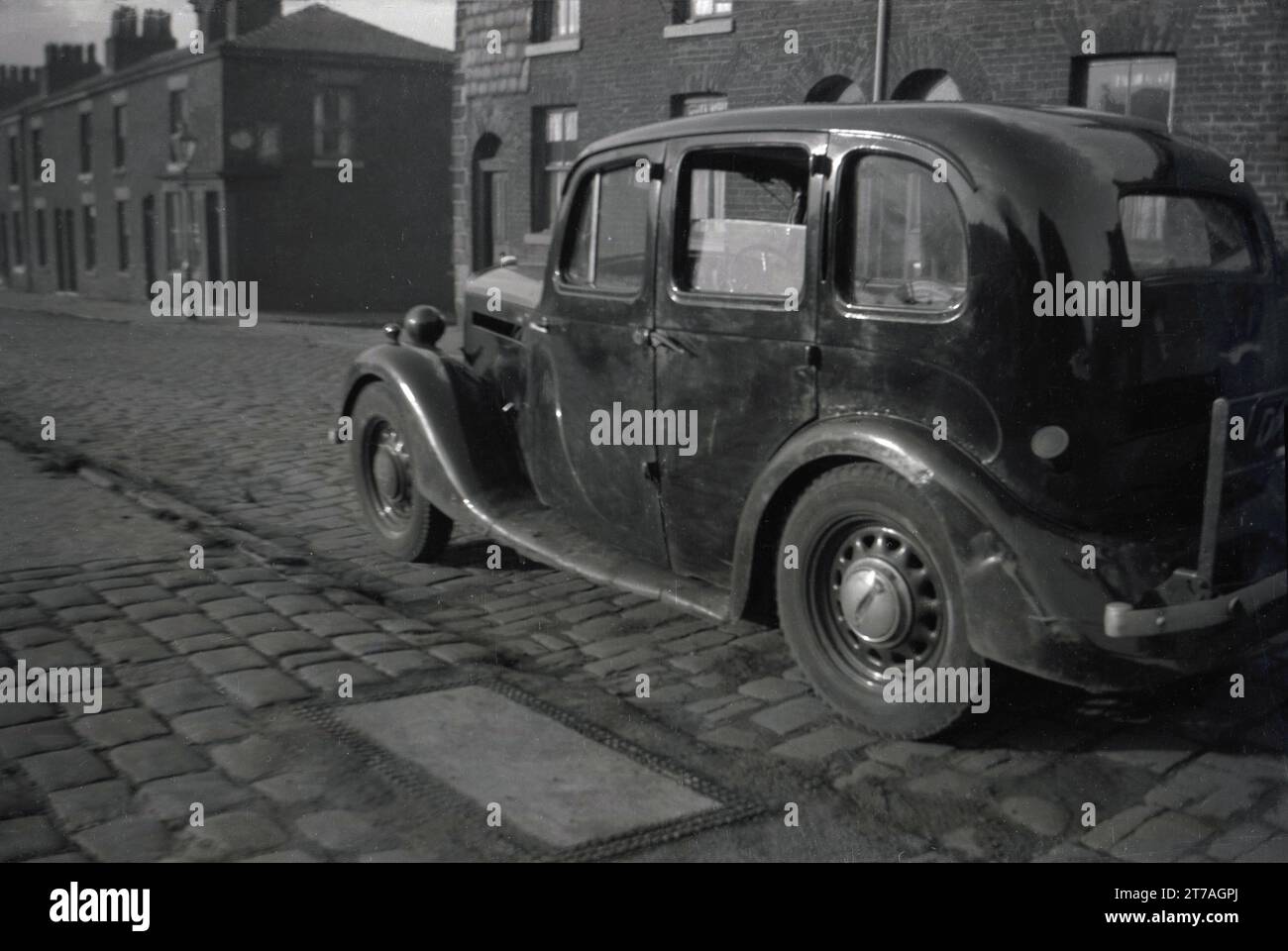 1950s, historical, a motor car of a previous decade, probably from the ...