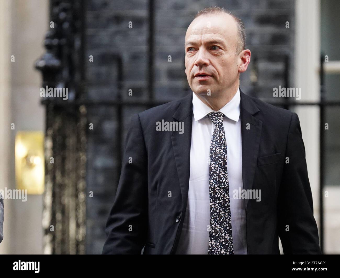 Northern Ireland Secretary Chris Heaton-Harris leaves Downing Street ...