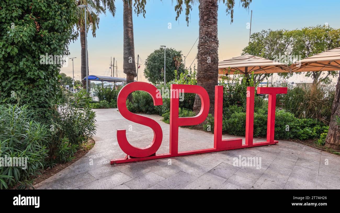 Split croatia word sign hi-res stock photography and images - Alamy