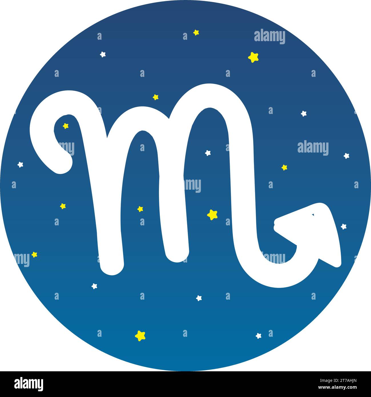 Isolated scorpio colored zodiac sign symbol Vector Stock Vector Image ...