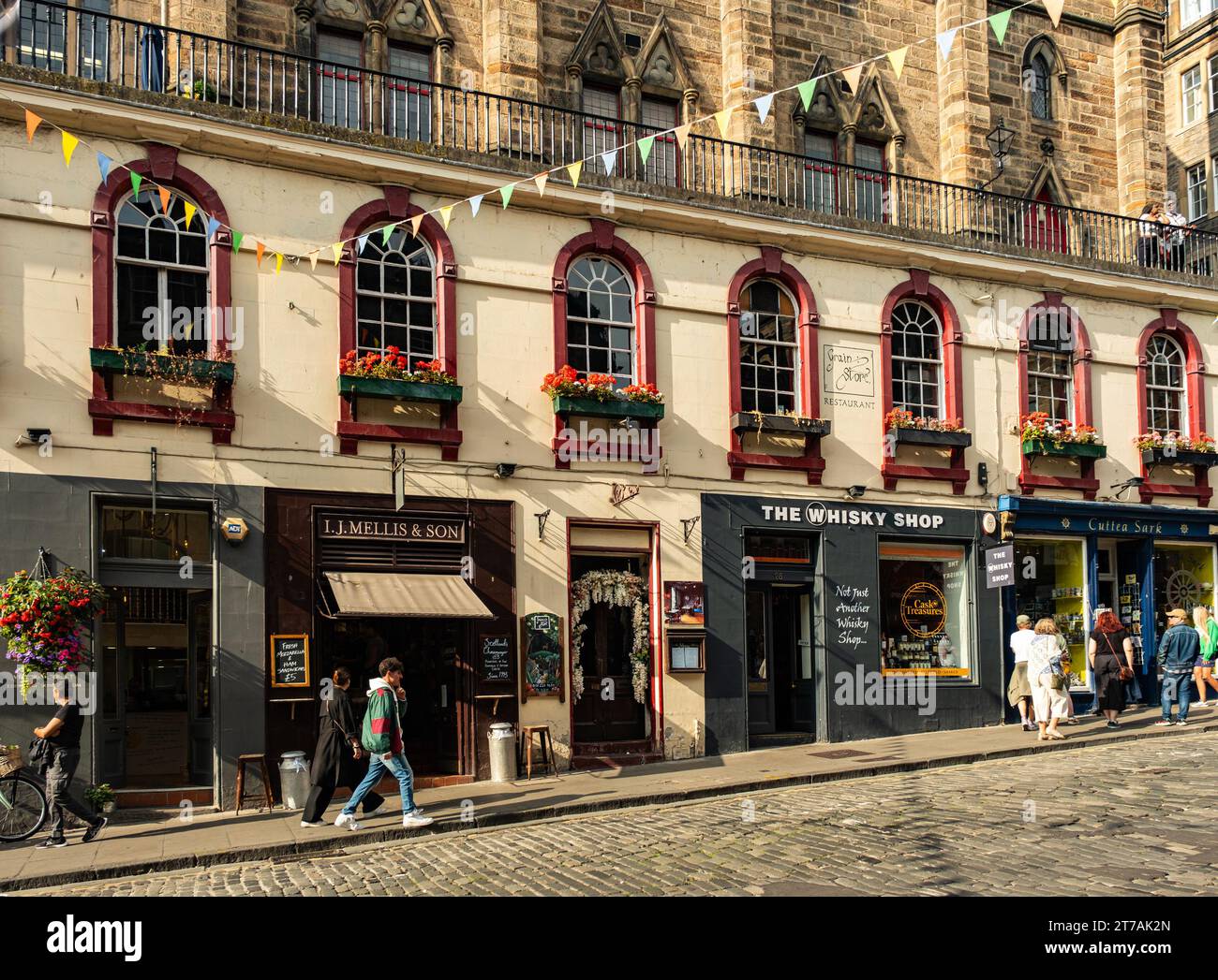 Shops on Victoria Street Stock Photo - Alamy