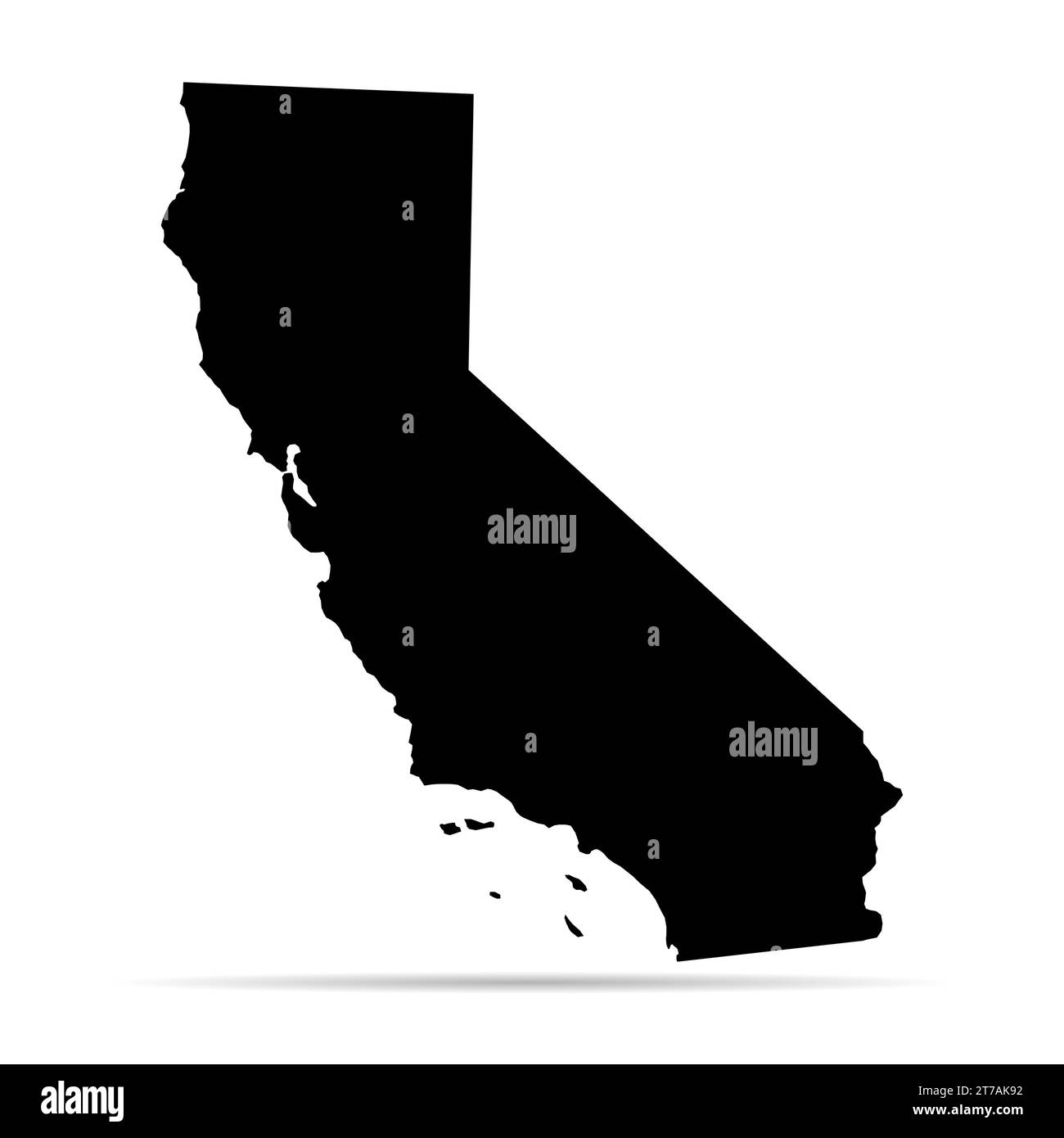California map shape, united states of america. Flat concept icon ...