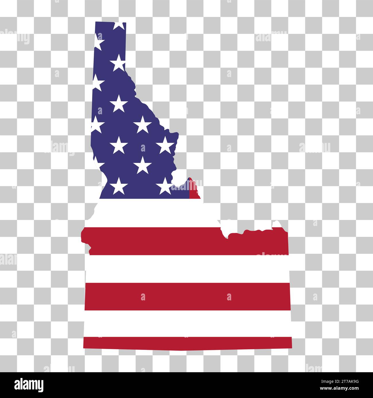 Idaho map shape, united states of america. Flat concept icon symbol ...