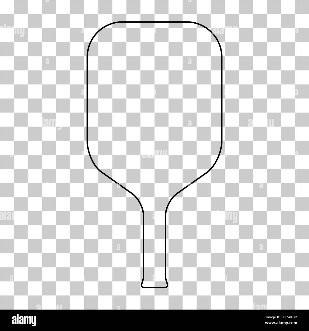 Pickleball racket sport, indoor paddle icon, web flat symbol vector ...