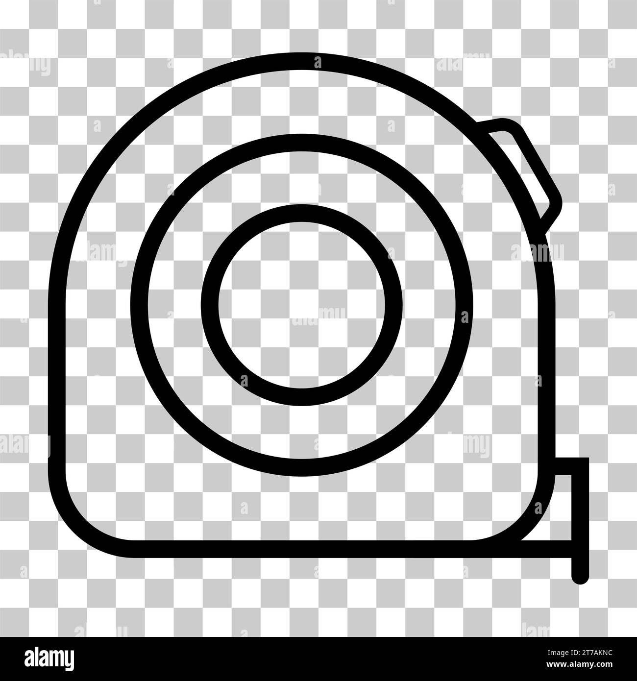 Measurement tape icon, measure tool concept design symbol, instrument ...